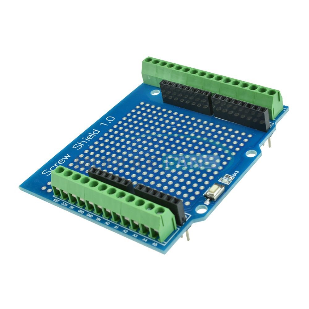 Arduino UNO terminál shield | dratek.cz Arduino UNO terminál shield | dratek.cz