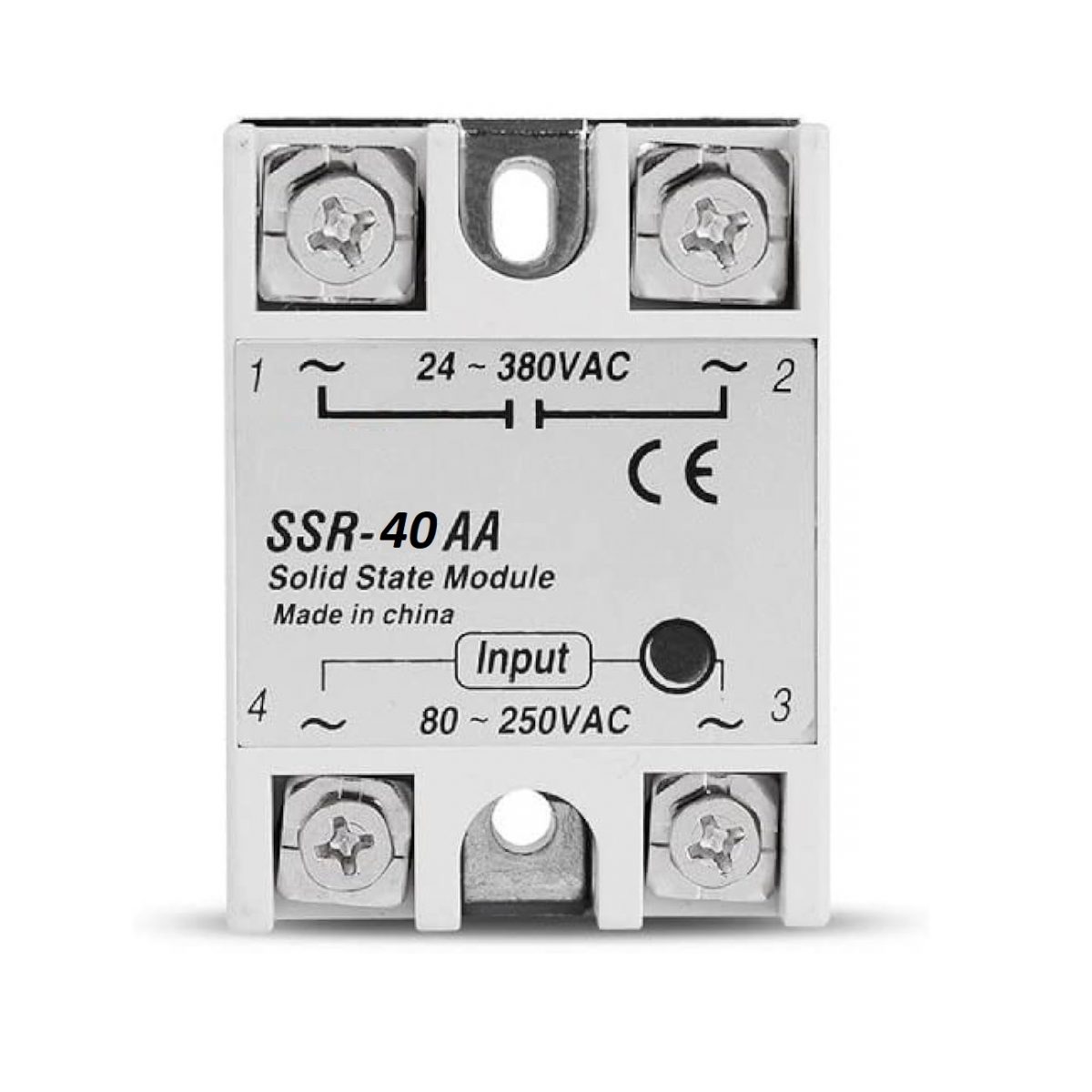 Relé SSR Solid State SSR-40AA 380V | dratek.cz Relé SSR Solid State SSR-40AA 380V | dratek.cz